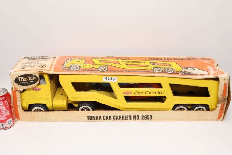 Vintage Tonka Car Carrier No. 2850 with Box - Dixon's Auction at Crumpton