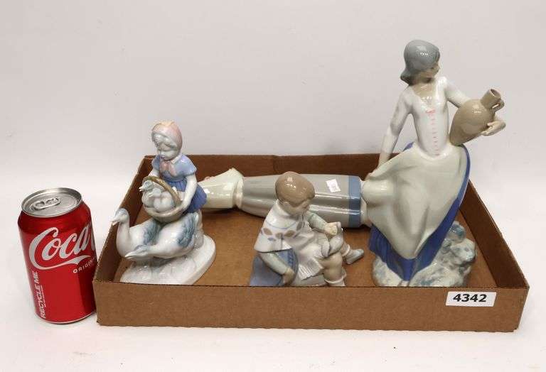 (4) Porcelain Figurines Including Gerold, Rex, Etc. - Dixon's Auction ...