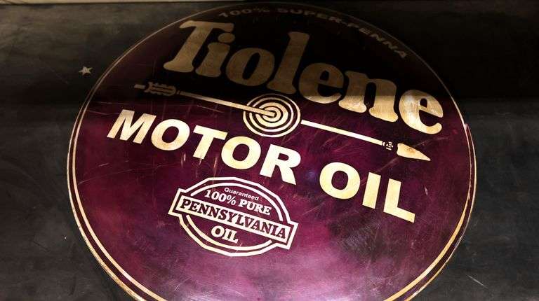 Metal Tiolene Motor Oil Sign - Dixon's Auction at Crumpton