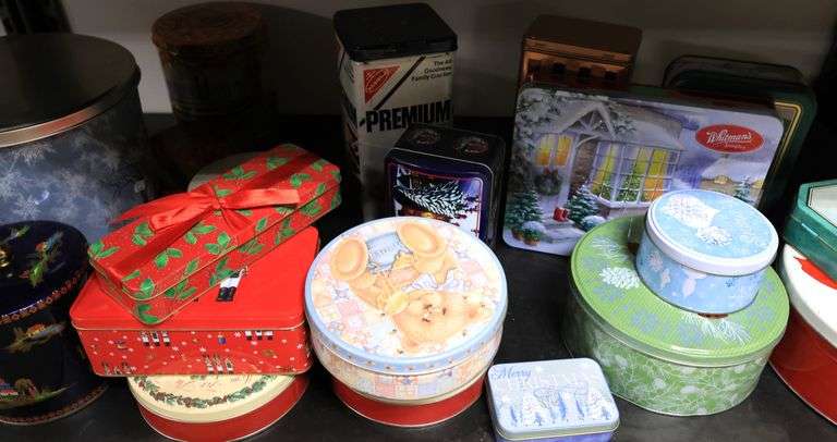 Lot of Collectible Food Tins - Dixon's Auction at Crumpton