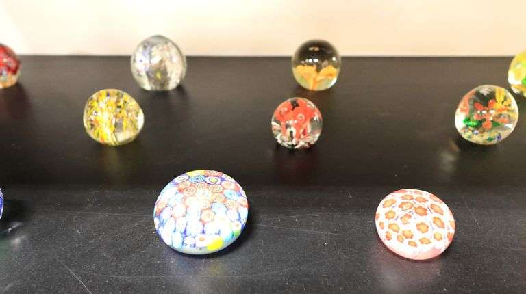 Lot of Art Glass Paperweights - Dixon's Auction at Crumpton
