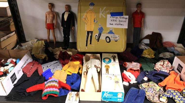 Lot of Vintage Ken / Barbie Dolls, Clothing, Carrier Etc. - Dixon's ...