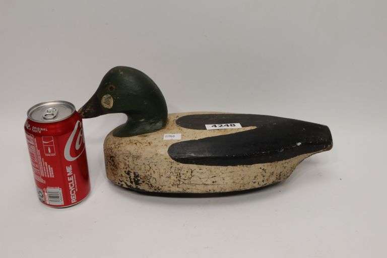 Vintage Long Island Goldeneye Working Duck Decoy - Dixon's Auction at ...