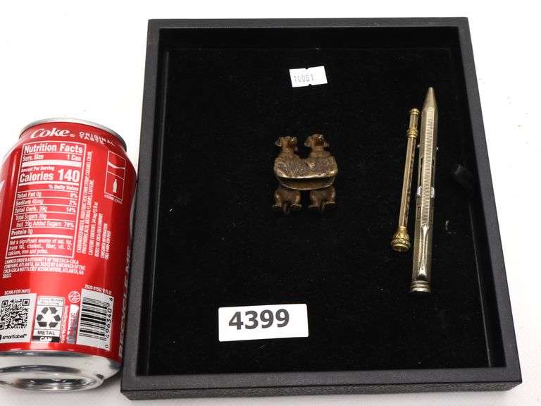 Miniature Austrian Bronze of Dogs, Gold-Filled Pencil, Etc. - Dixon's ...