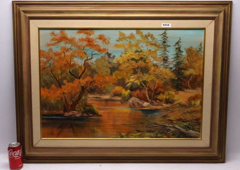 Ruth K. Brady "Autumn Reflections" California Landscape Painting ...