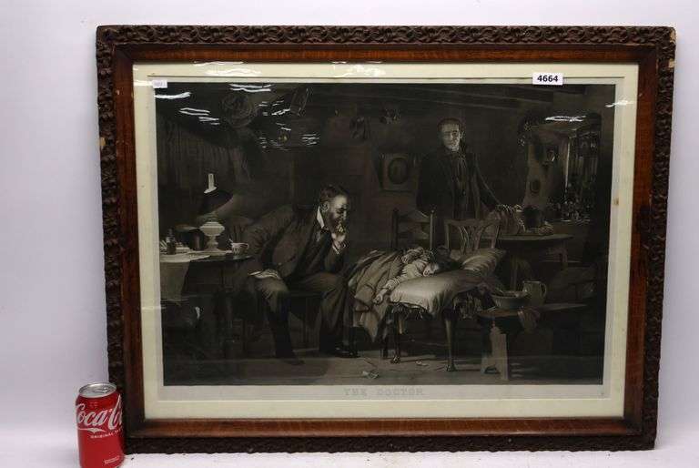 Antique "The Doctor" Print-Chips to Frame - Dixon's Auction at Crumpton