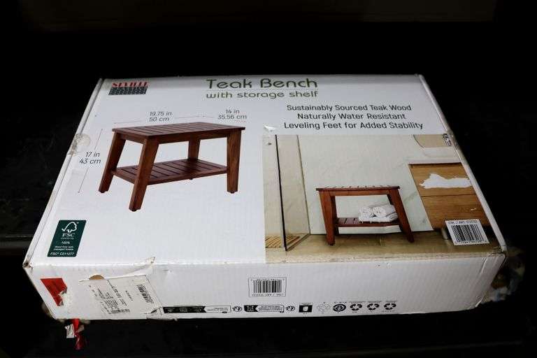 Misc Returns: Seville Classics Teak Bench, [As-Is, Item(S) Appear New ...