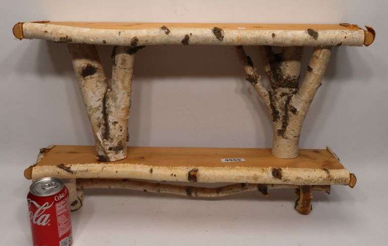 Adirondack Twig Folk Art Shelf - Dixon's Auction at Crumpton