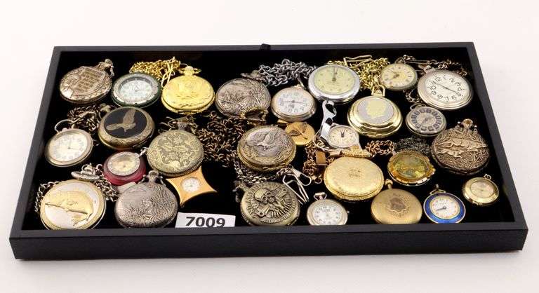 Tray Lot of Pocket Watches - Dixon's Auction at Crumpton