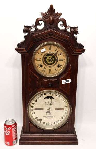 Antique Ithaca Calendar Clock - Dixon's Auction at Crumpton