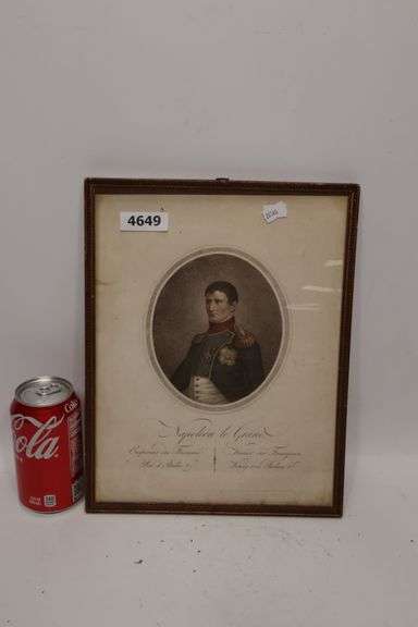 Antique Portrait of Napoleon Print - Dixon's Auction at Crumpton