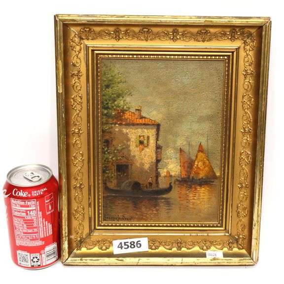 George W. Drew Oil Painting - Dixon's Auction at Crumpton