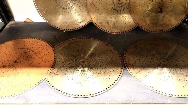 (6) Antique Regina Music Box Metal Discs - Dixon's Auction at Crumpton