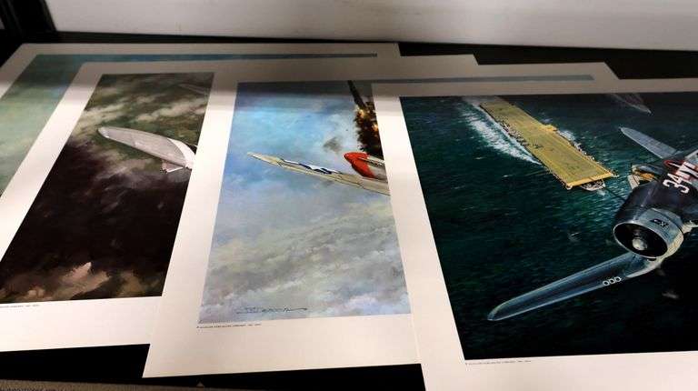 (4) WWII Fighter Plane Aircraft Prints - Dixon's Auction at Crumpton