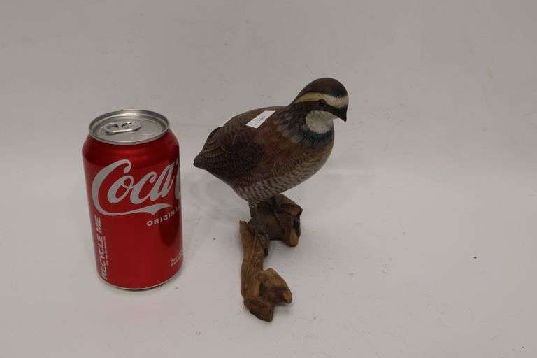 Quail Decoy Signed Ec - Dixon's Auction at Crumpton