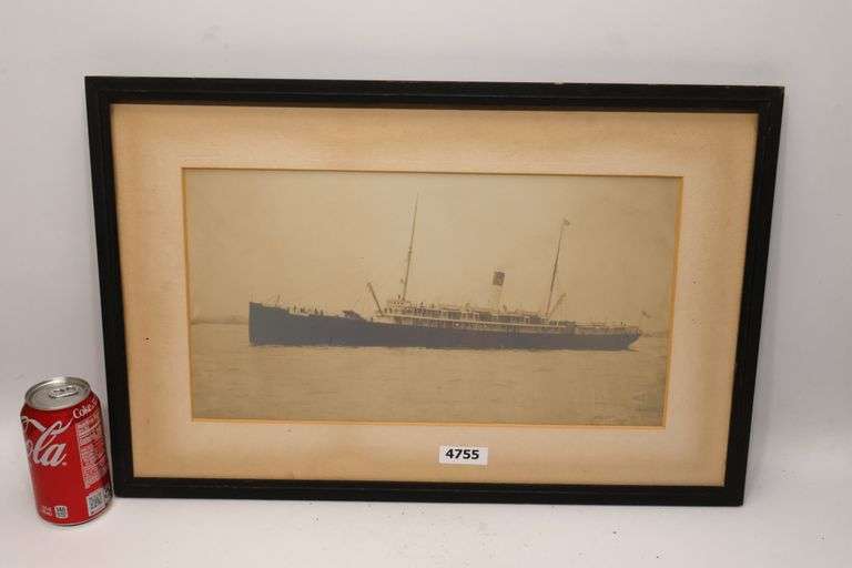 Antique Ship Portrait Photograph - Dixon's Auction at Crumpton