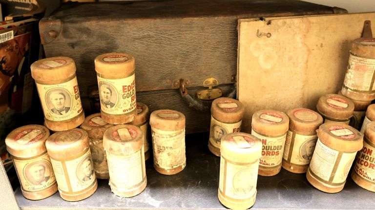Lot of Antique Edison Player Rolls & Trunk - Dixon's Auction at Crumpton