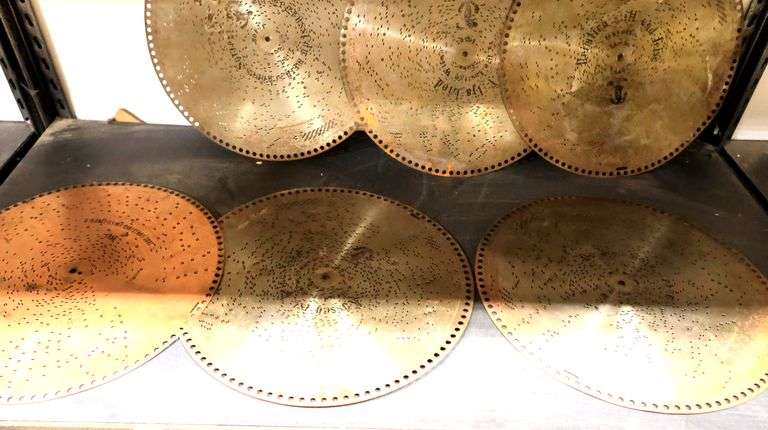 (6) Antique Regina Music Box Metal Discs - Dixon's Auction at Crumpton