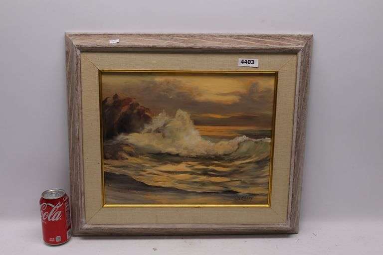 Ruth K. Brady California Coastal Landscape Painting - Dixon's Auction ...