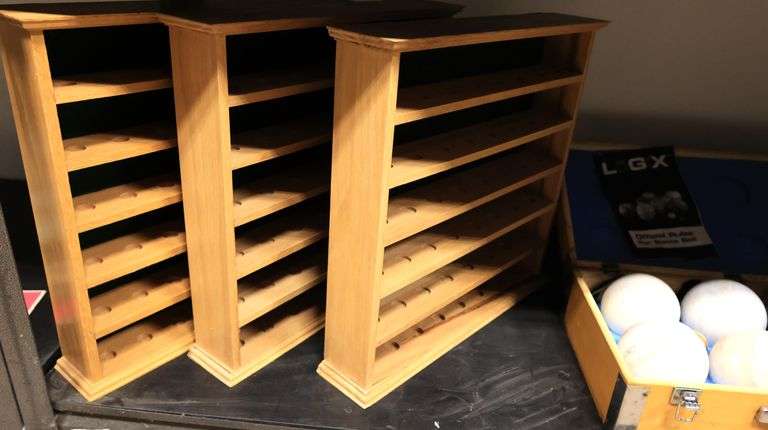 Lot of Bocce Balls in Case & Golf Ball Displays Racks - Dixon's Auction ...