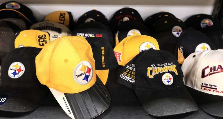 Collection of Steelers Football Team Ball Caps - Dixon's Auction at ...