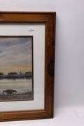 Don Sparrow Canadian Geese Watercolor Painting - Dixon's Auction at ...
