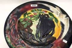 Art Nouveau Cico Germany Pottery Charger - Dixon's Auction at Crumpton