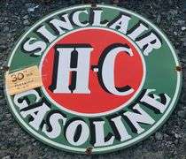 Sinclair Gasoline Metal Sign - Dixon's Auction at Crumpton