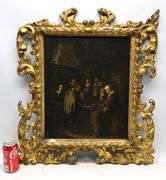 Antique Old Masters Style Genre Painting, Frame As-Is - Dixon's Auction ...