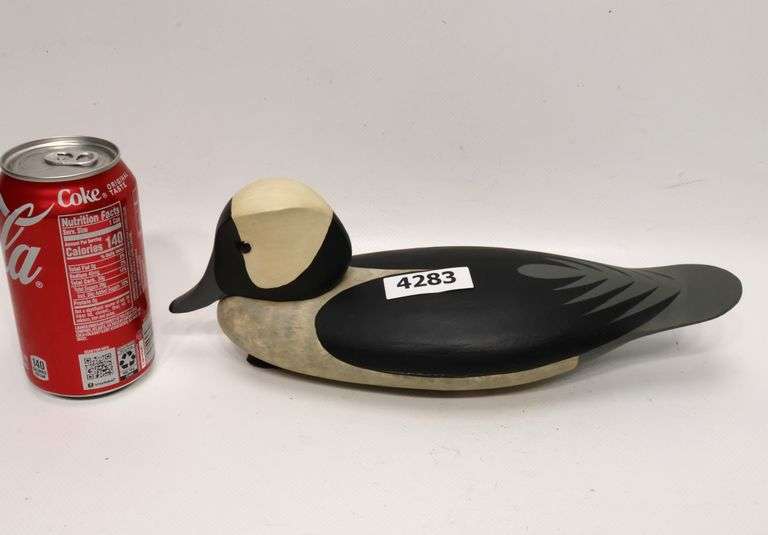 Rob Daley Hallow Bufflehead Decoy - Dixon's Auction at Crumpton