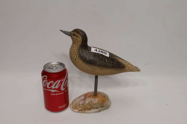 Jimmy Bowden Shorebird Decoy - Dixon's Auction at Crumpton