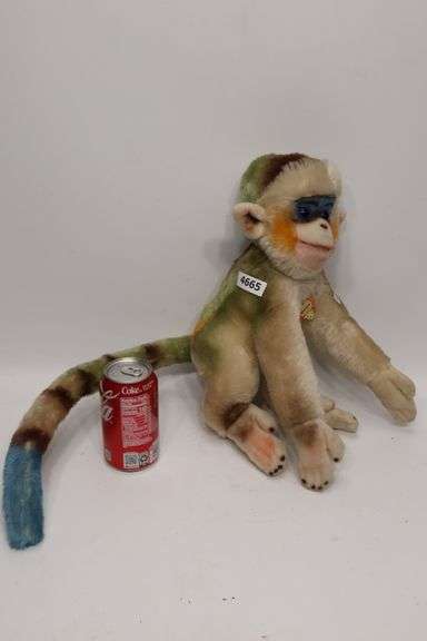 Vintage Steiff Stuffed Monkey - Dixon's Auction at Crumpton