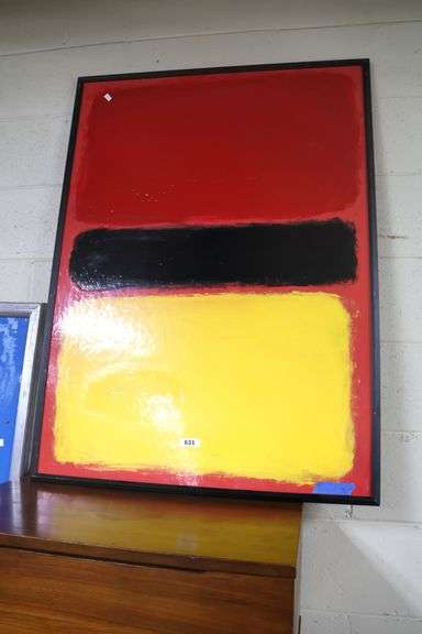Tom Pulgini Abstract Painting - Dixon's Auction at Crumpton