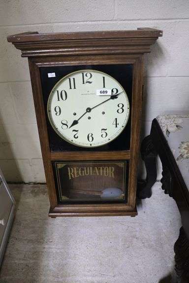 Modern Hamilton Regulator Clock - Dixon's Auction at Crumpton
