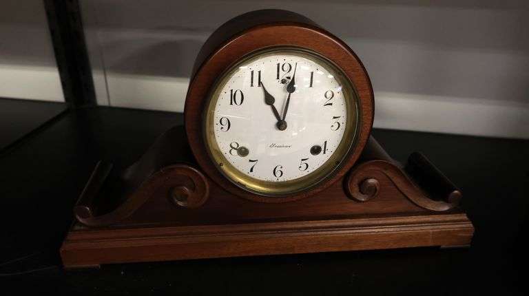 Vintage Sessions Mantel Clock & Carved Wood Owl Wall Clock - Dixon's ...