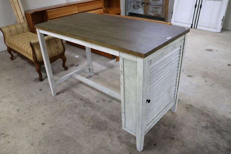 Modern Kitchen Island Work Table - Dixon's Auction at Crumpton