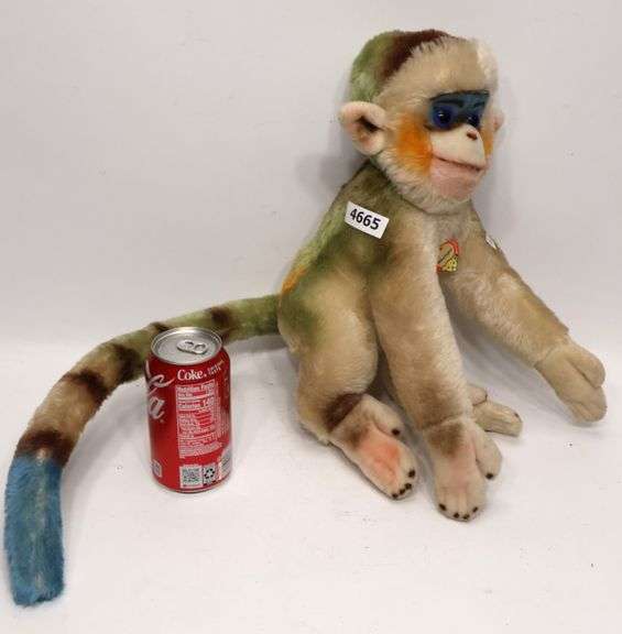 Vintage Steiff Stuffed Monkey - Dixon's Auction at Crumpton