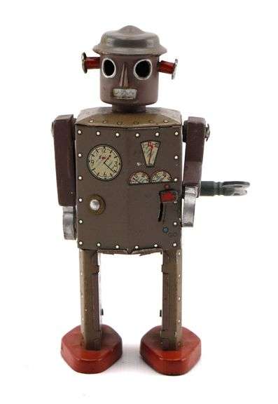 Original 1940s Japan Atomic Robot Man tin windup toy - Dixon's Auction ...