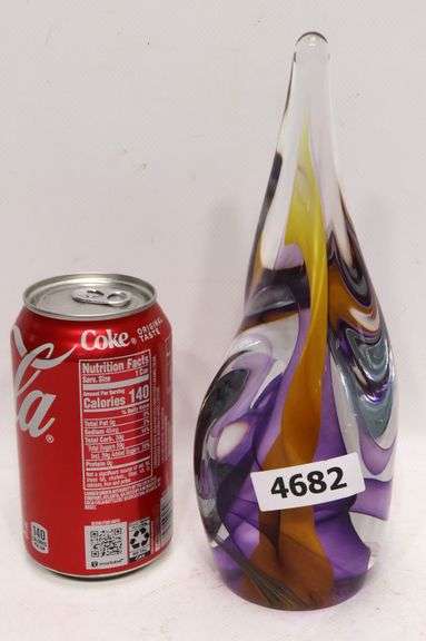 Ed Kashwick Art Glass Paperweight - Dixon's Auction at Crumpton