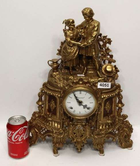 Imperial Gilt Metal Mantel Clock - Dixon's Auction at Crumpton