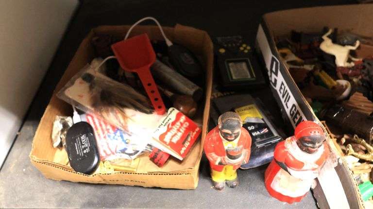 Lot of Vintage Toys, Figural Salt & Pepper Shakers, Baseball Glove ...