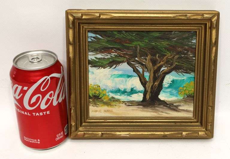 Marie Ware Carmel, CA Scene Oil Painting - Dixon's Auction at Crumpton