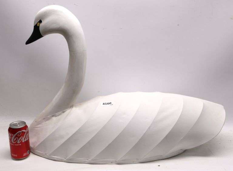 North Carolina Canvas Covered Swan Decoy-Signed - Dixon's Auction at ...