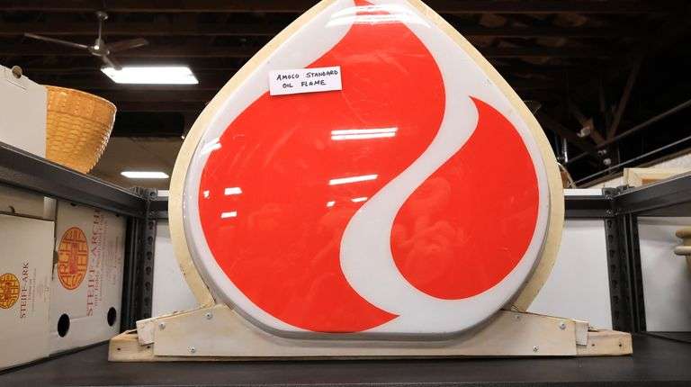 Amoco Standard Oil Flame Sign - Dixon's Auction at Crumpton
