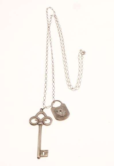 Tiffany & Co. Sterling Silver Key & Lock Necklace with Bag - Dixon's ...