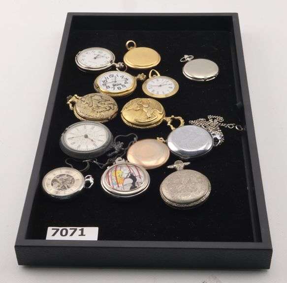 Tray Lot of Pocket Watches - Dixon's Auction at Crumpton