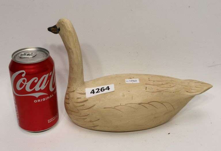 Jimmy Bowden Miniature Swan Decoy - Dixon's Auction at Crumpton