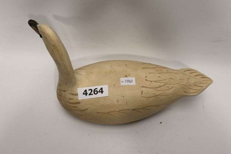 Jimmy Bowden Miniature Swan Decoy - Dixon's Auction at Crumpton