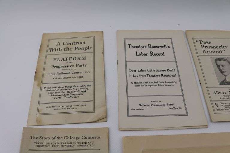 Collection of U.S. 1912 Election, Progressive Party, and Theodore ...