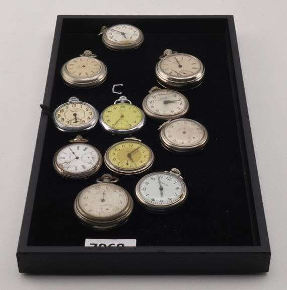 Tray Lot of Vintage Pocket Watches - Dixon's Auction at Crumpton
